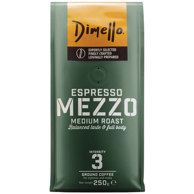 Dimello - Espresso Coffee Mezzo (Ground) - 250g | Bakaliko – Buy Online Greek Products