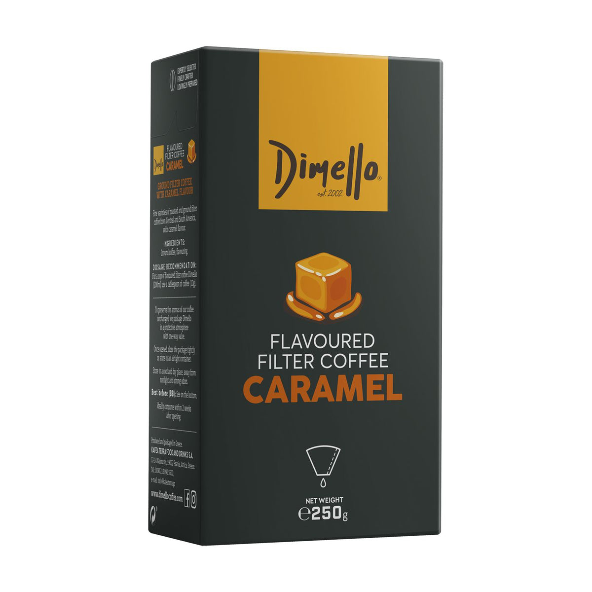 Dimello - Flavoured Filter Coffee Caramel - 250g | Bakaliko – Buy Online Greek Products