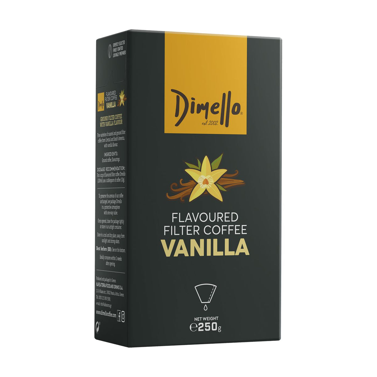 Dimello - Flavoured Filter Coffee Vanilla - 250g | Bakaliko – Buy Online Greek Products