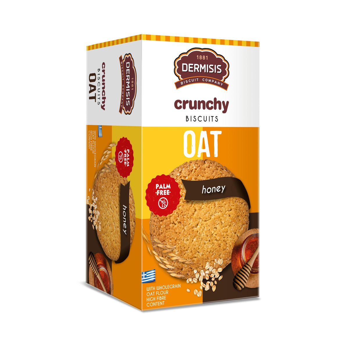 Dermisis - Crunchy Oat Biscuits w/ Honey - 160g | Bakaliko – Buy Online ...