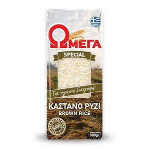 Omega - Brown Rice - 500g | Bakaliko – Buy Online Greek Products