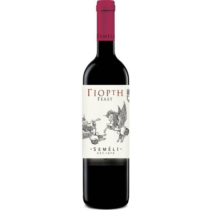 Semeli - Feast (Giorti) Red Dry Wine - 750ml | Bakaliko – Buy Online ...