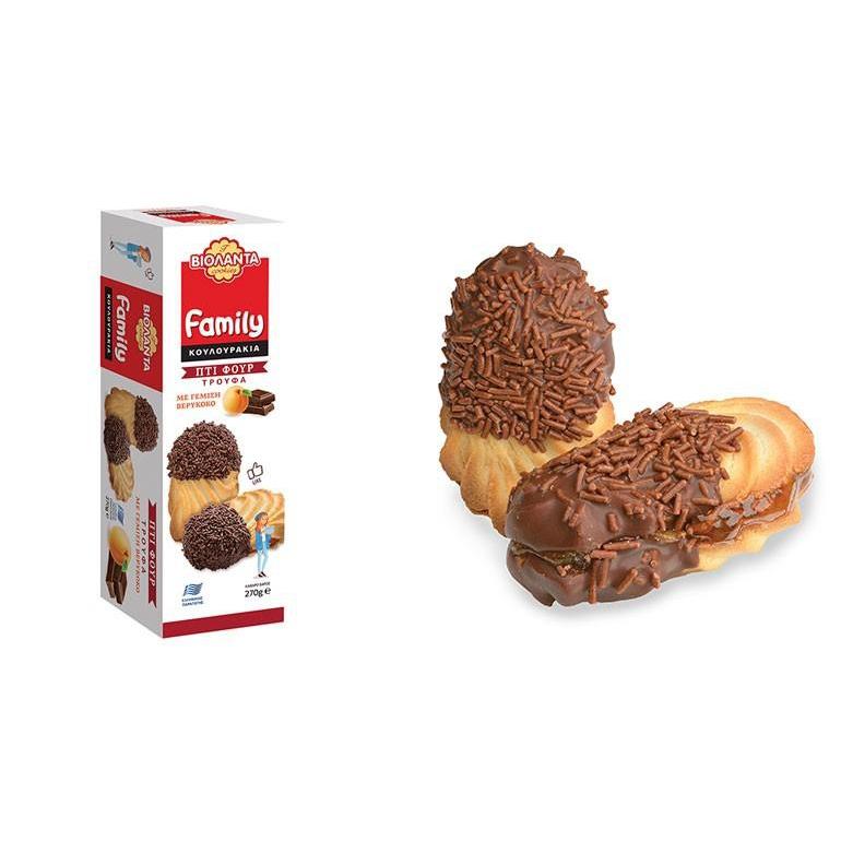 Violanta - Family Petit Four Chocolate Truffle Filled with Apricot Jam ...